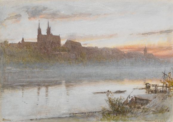 Bonhams : Albert Goodwin, RWS (British, 1845-1932) Basle unframed