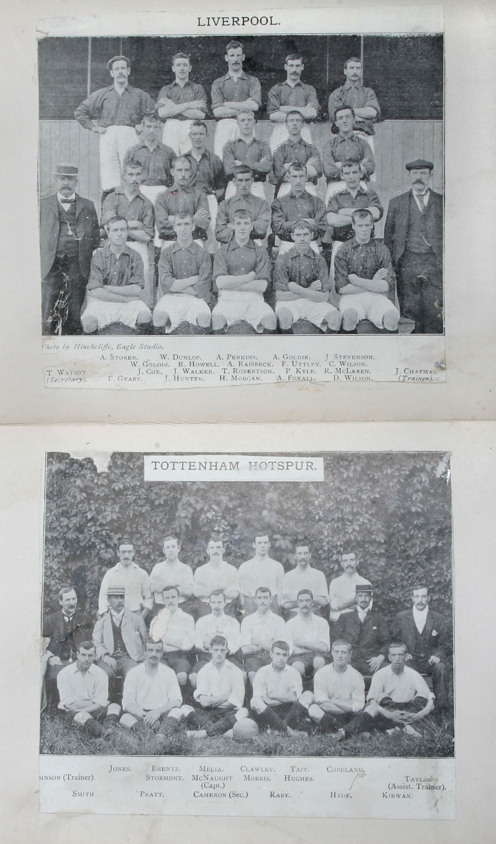 Football Teams album circa 1880's to early 1900's - auctions & price ...