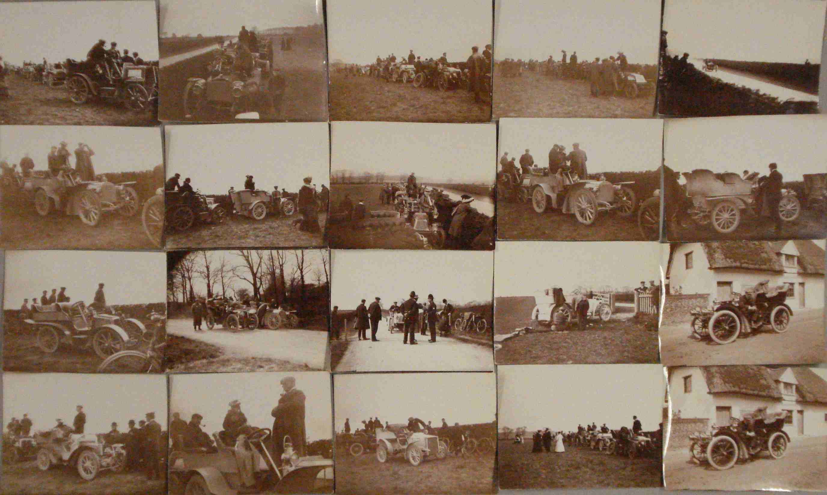 Bonhams Cars : A lot of photographs depicting an early motor race,