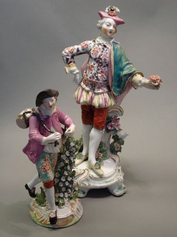 Bonhams : A Chelsea Derby figure of a gallant Late 18th Century