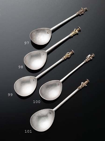 Bonhams : A Charles I silver apostle spoon, St Andrew, by John Feake ...