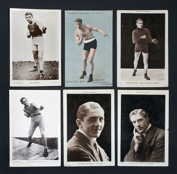 Bonhams : Early 20th century boxing series postcards