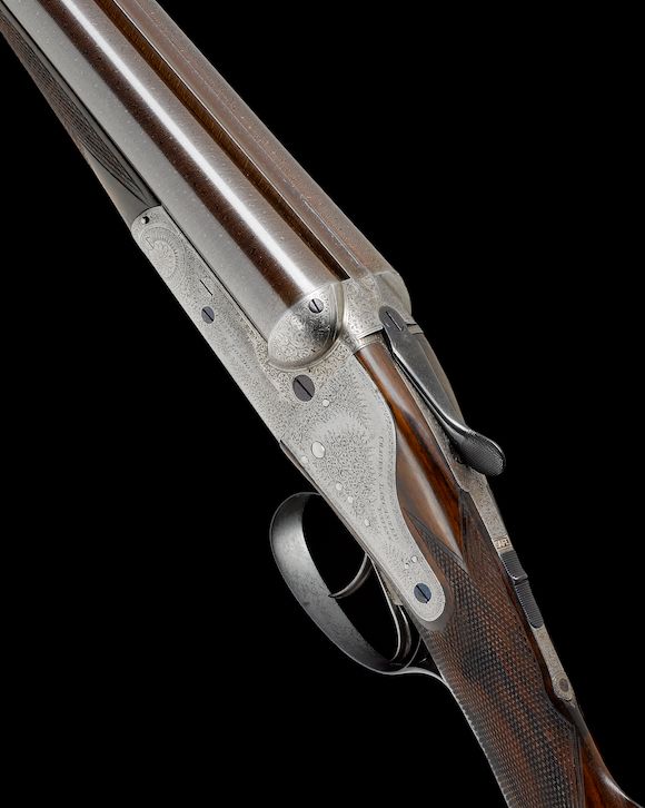 Bonhams : A 12-bore backlock ejector gun by C. Lancaster, no. 6921