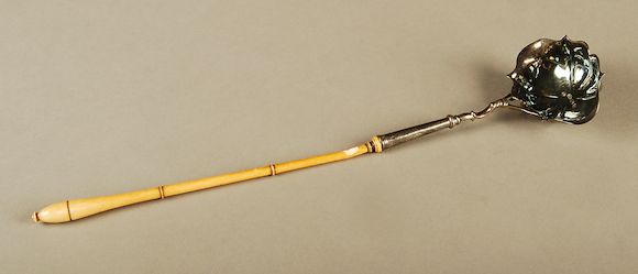 Bonhams : A George II ivory handled punch ladle by BD, untraced, London ...