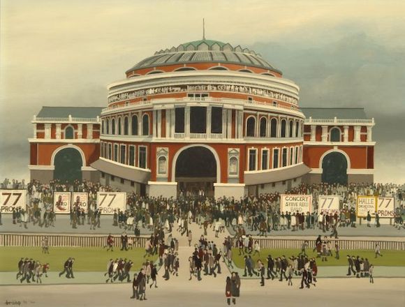 Bonhams : Brian Shields (Braaq) (British, 1951-1997) 'Royal Albert Hall'