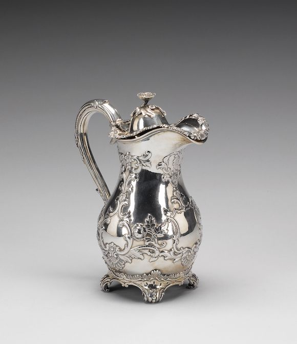 Bonhams : An Indian silver Ewer, maker's mark only, by Lowe & Co ...