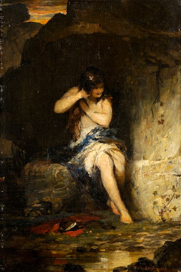 Bonhams : Polychronis Lembessis (Greek, 1849-1913) Washing at the ...