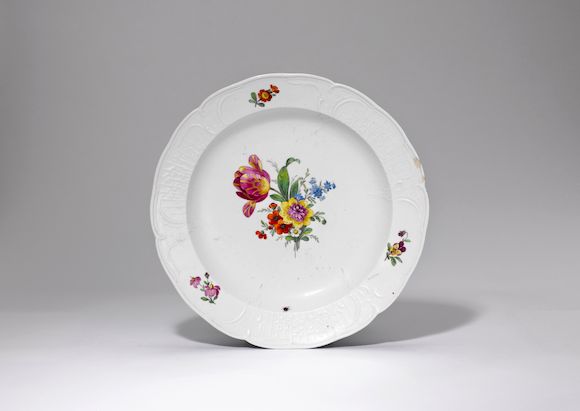 Bonhams : A large Berlin circular dish Circa 1775.
