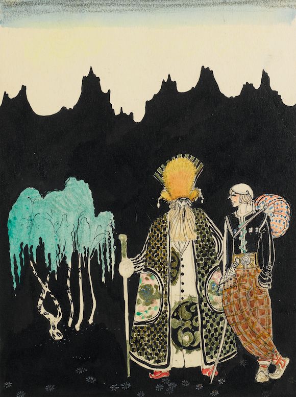 Bonhams : Kay Nielsen (Danish, 1886-1957) When he had walked a day or ...
