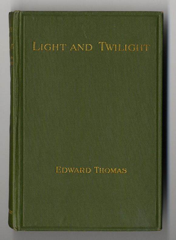 Bonhams : THOMAS (EDWARD) Light and Twilight, FIRST EDITION, FIRST ...