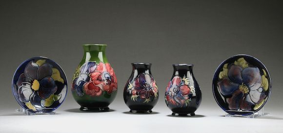 Bonhams : A group of Moorcroft items
