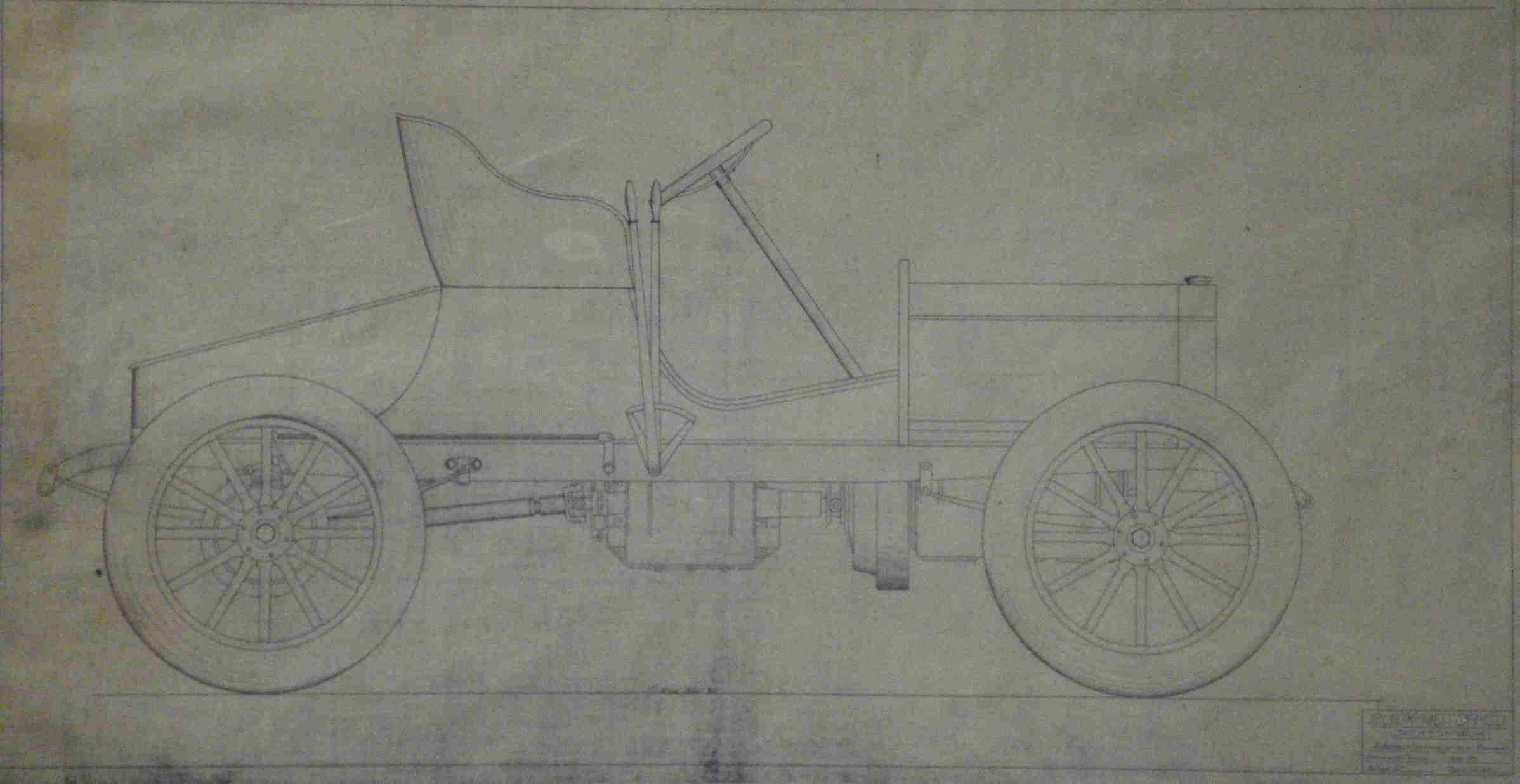 Bonhams Cars : Two Buick blueprint drawings,