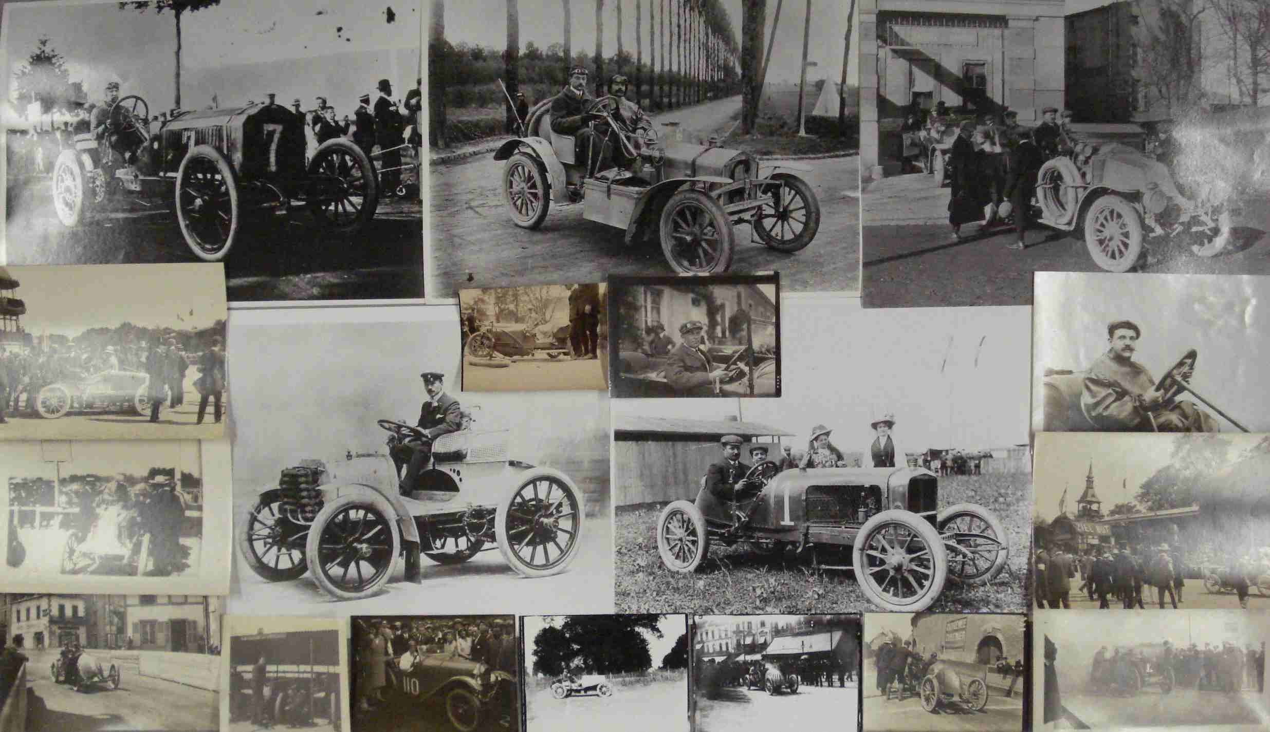 Bonhams Cars : A group of Edwardian motor racing photographs; including ...