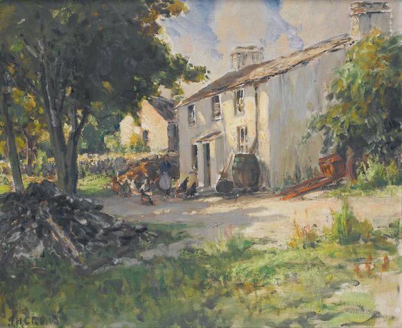 Bonhams : James Humbert Craig (Irish, 1878-1944) Farmhouse and hens 51 ...