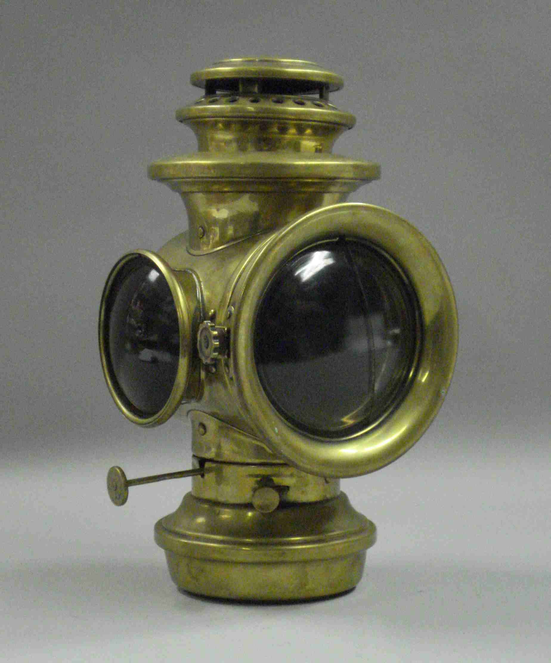 Bonhams Cars : A good Model 022 rear number plate oil-illuminated brass ...