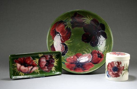 Bonhams : A group of Moorcroft 'Anemone' items