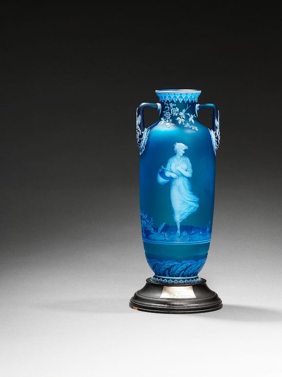 Bonhams : A fine and important two-handled cameo glass vase, 'The ...