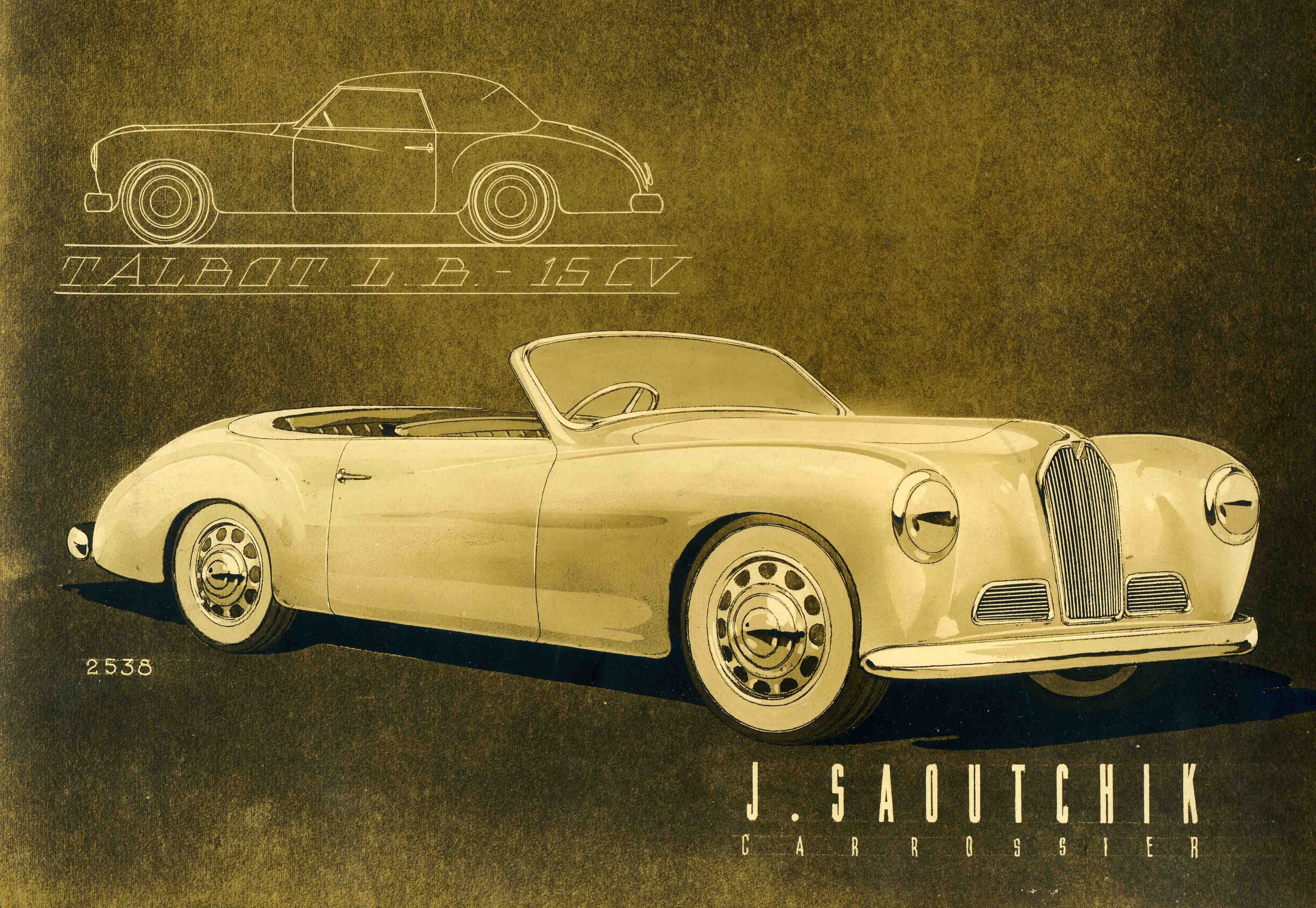 Bonhams Cars : A Talbot Lago sales brochure, 1946,