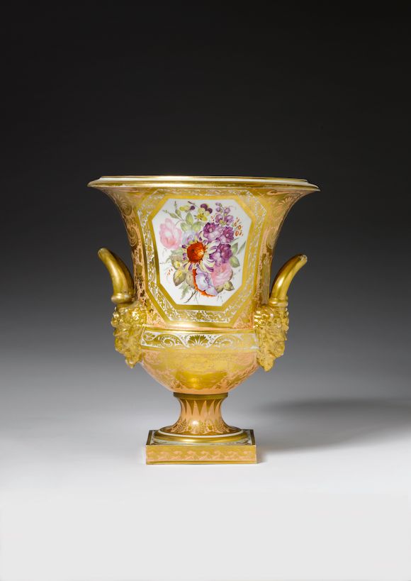 Bonhams : A massive Derby vase Circa 1825.