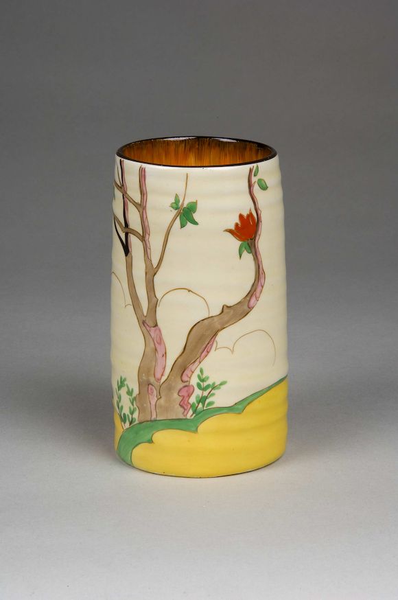 Bonhams : A Clarice Cliff spire pattern vase