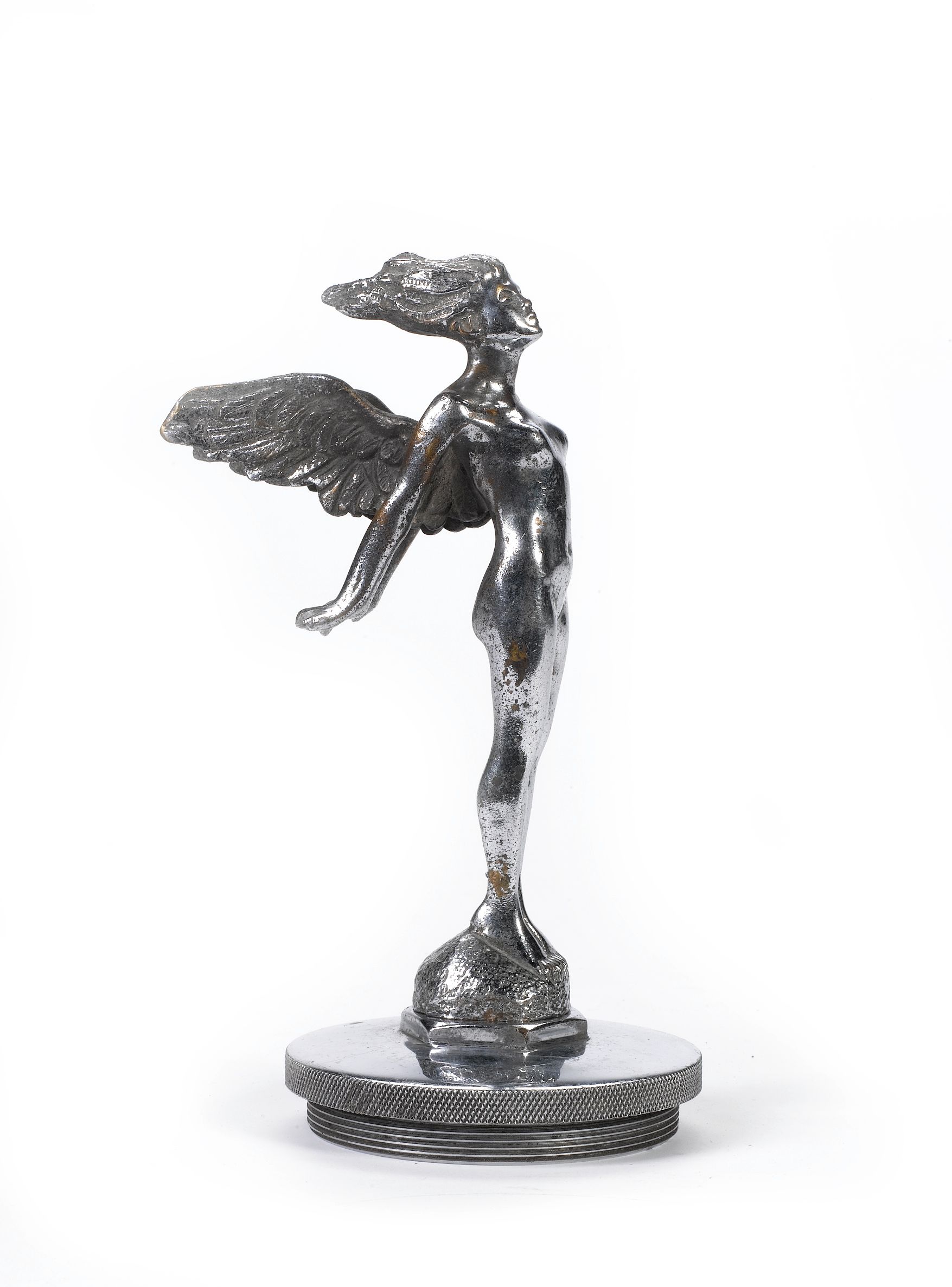 A Vintage Chrome Speed Nymph Car Mascot - auctions & price archive
