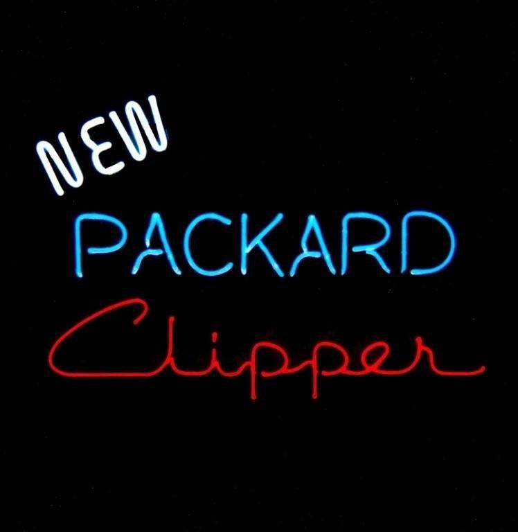 Bonhams Cars : A 'New Packard Clipper' hand blown neon advertising ...