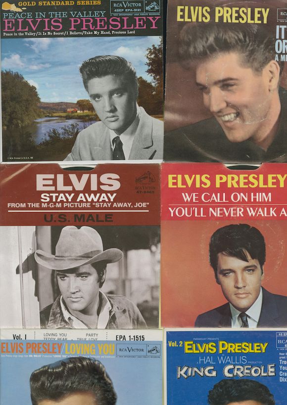 Bonhams : A collection of twenty-eight 1960s Elvis Presley 45s and EPs ...