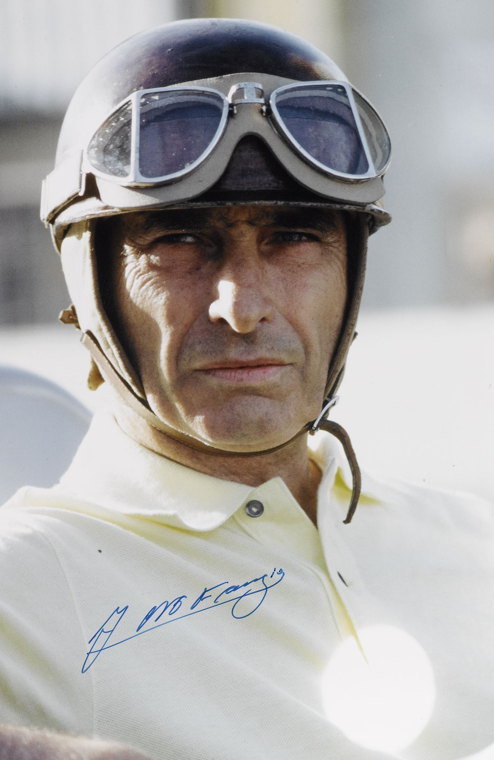 Bonhams Cars : A signed photograph of Juan Manuel Fangio,
