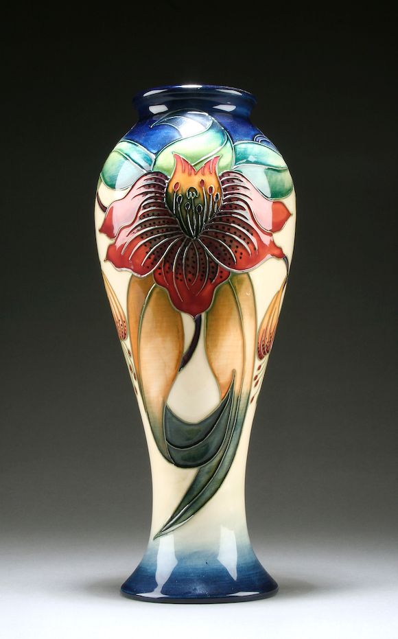 Bonhams : A Moorcroft 'Anna Lily' vase by Nicola Slaney