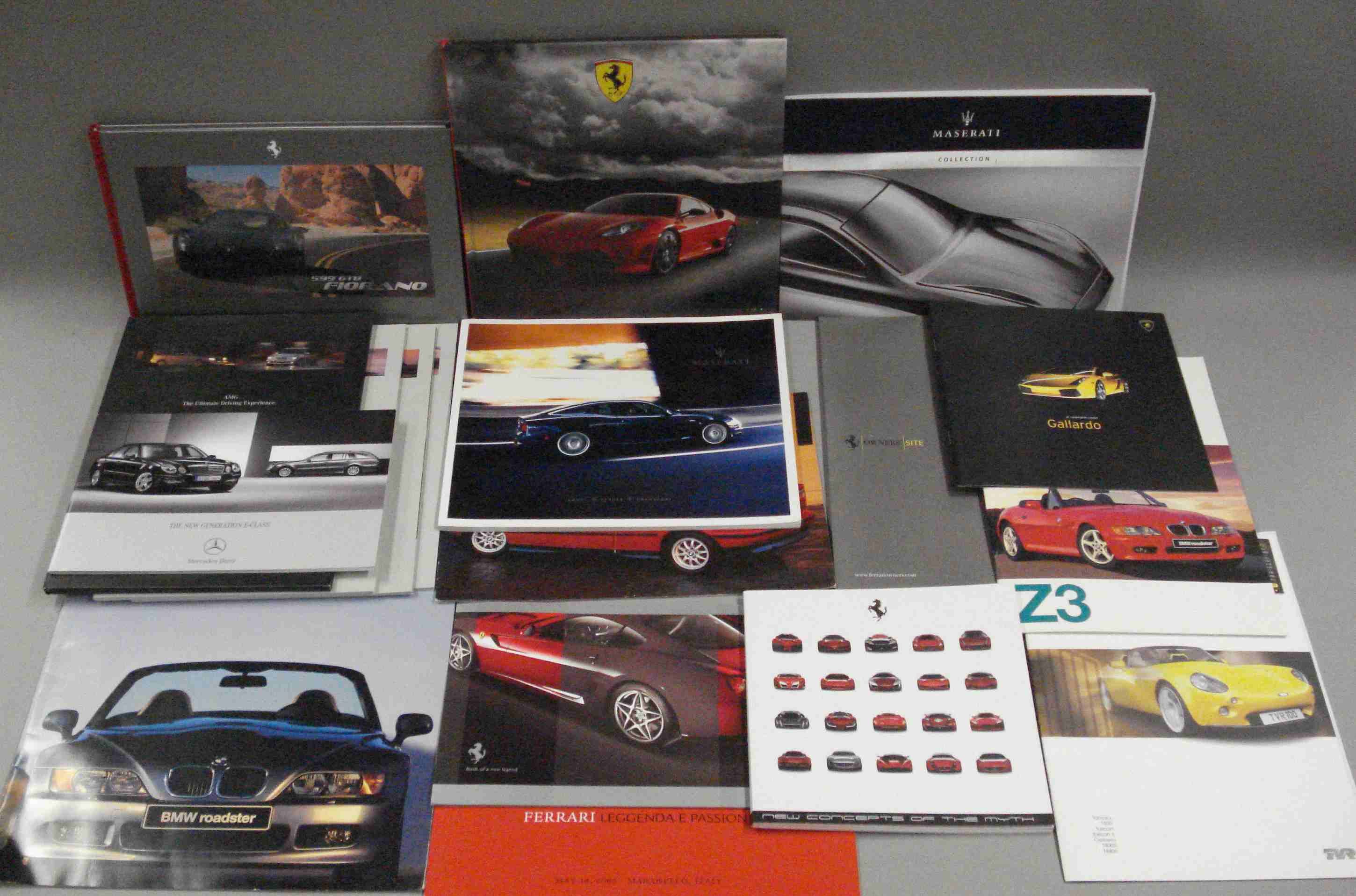 Bonhams Cars : A lot of modern Ferrari brochures,