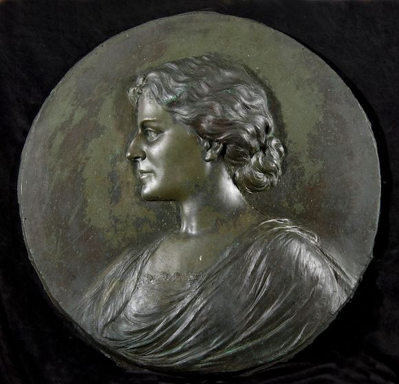 Bonhams : A base metal plaque of Edith Helena Mond (1873-1905)