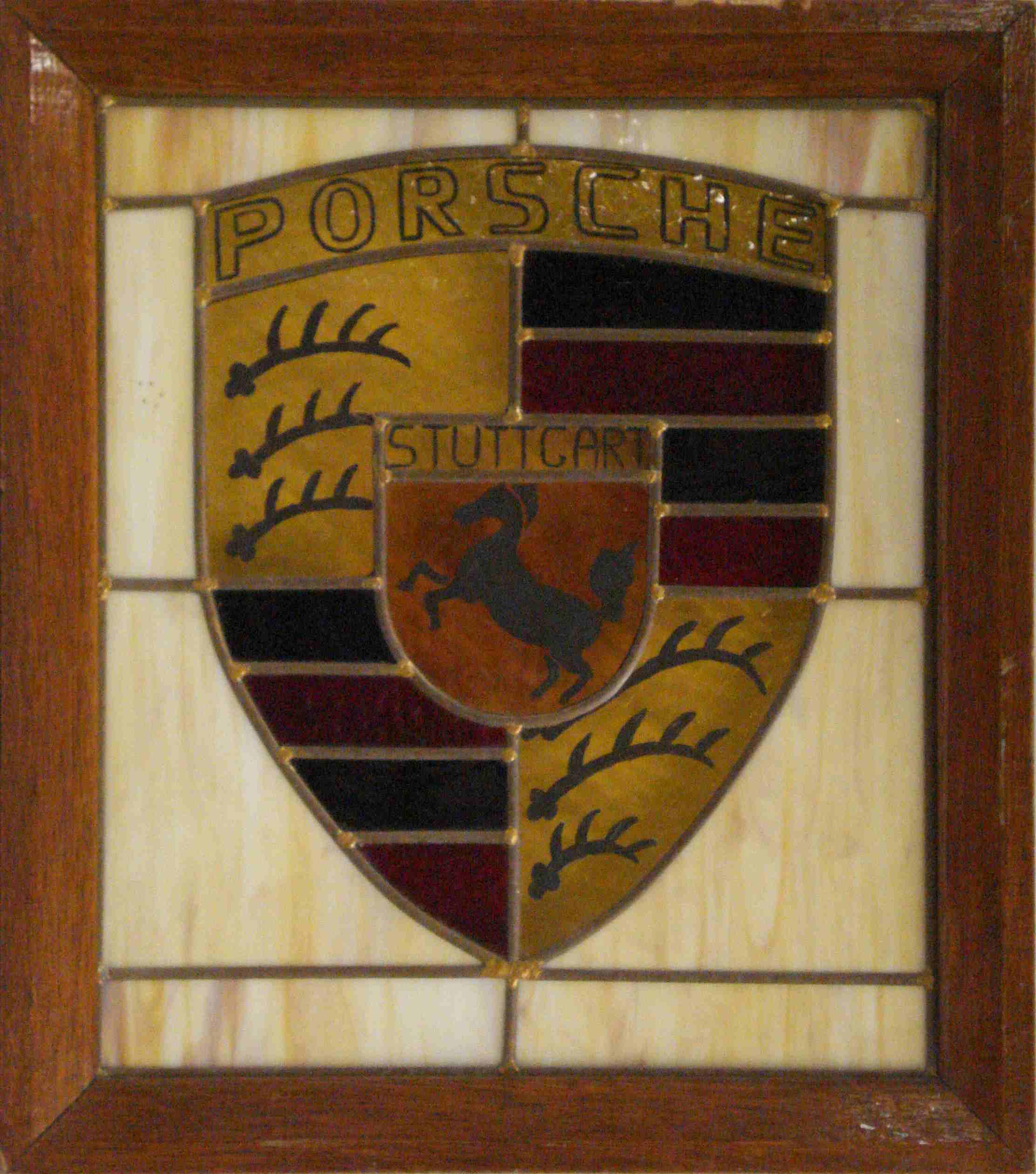 Bonhams Cars A Porsche Stained Glass Panel
