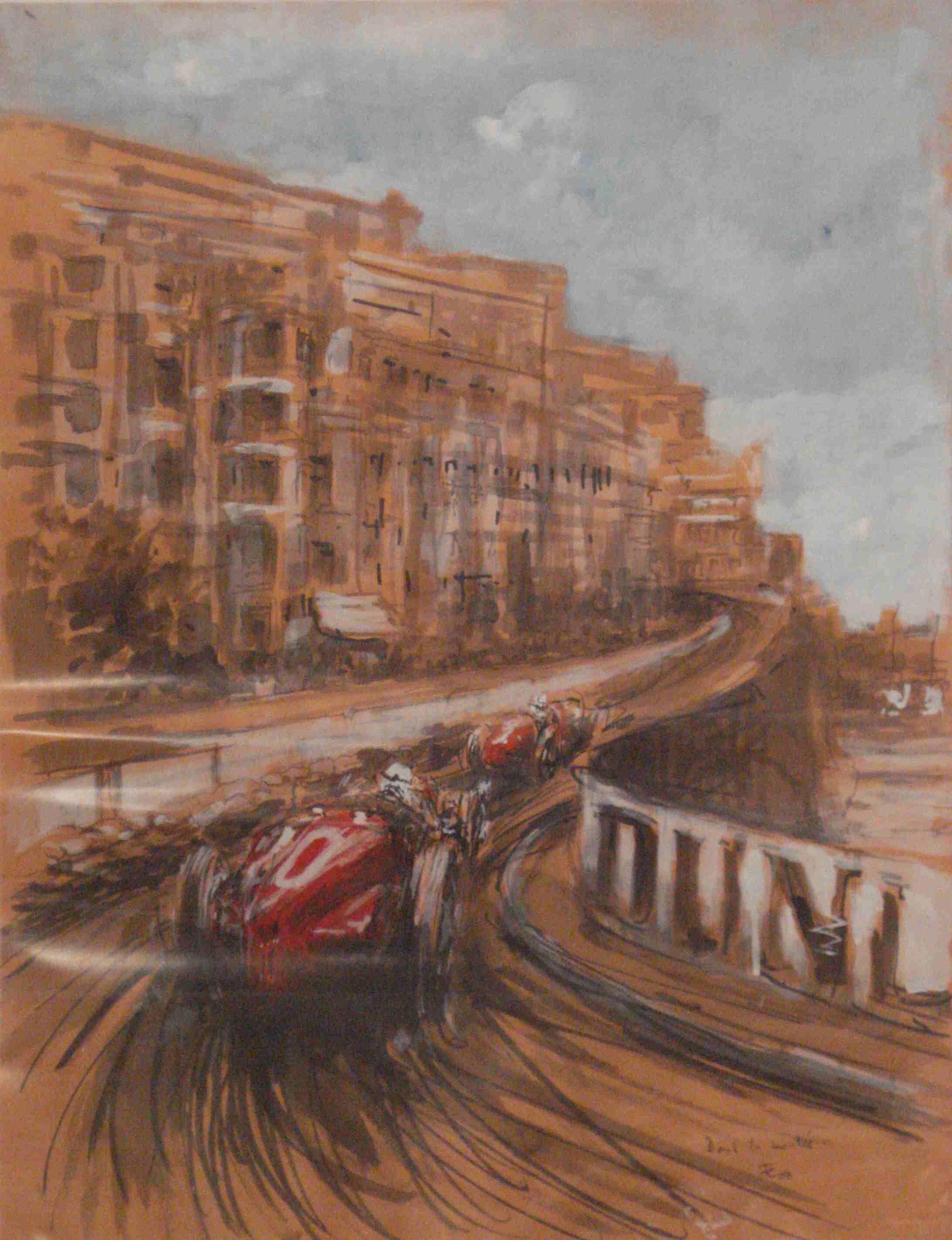 Bonhams Cars : 'Dans La Montee', unknown artist,