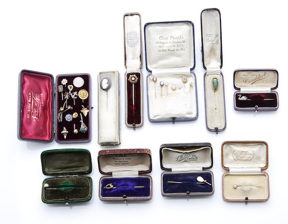 Bonhams : A collection of stick pins (qty)