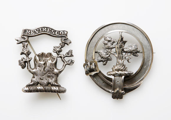 Bonhams Two Silver Clan Badges 2