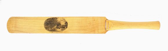 Bonhams : A Mauchline ware (Old London Road, Hastings) letter knife