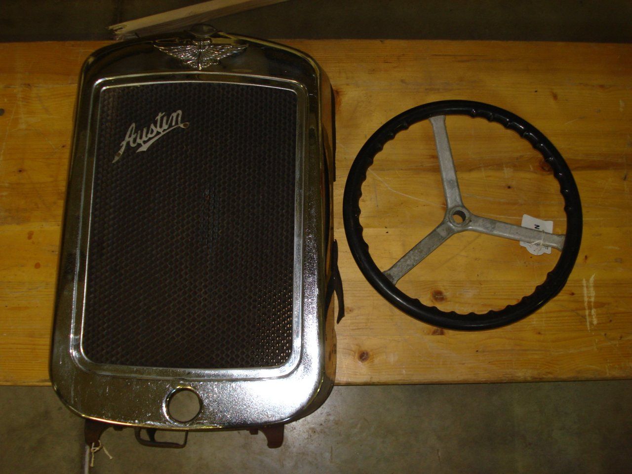 Bonhams Cars : An Austin 7 steering wheel,