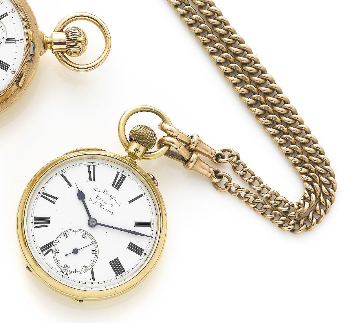 John Nix. A fine 18ct gold open face pocket watch with 52 1/2 minute ...