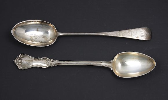 Bonhams : An early Victorian silver Albert pattern basting spoon By ...