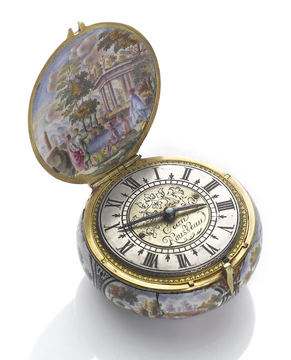 Bonhams : Jean Rousseau. A fine and rare gold and enamel case pre ...