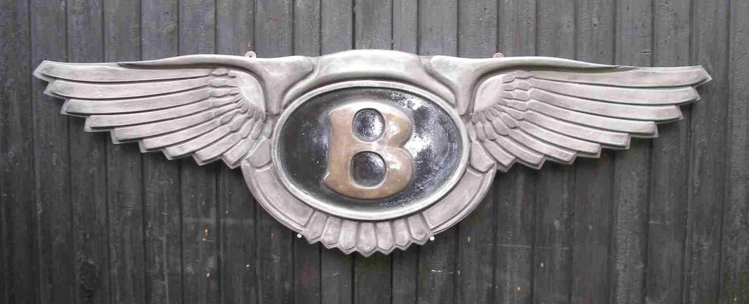 Bonhams Cars : A cold-cast aluminium and bronze composite Winged 'B ...