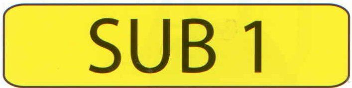 Bonhams Cars : Registration number 'SUB 1',