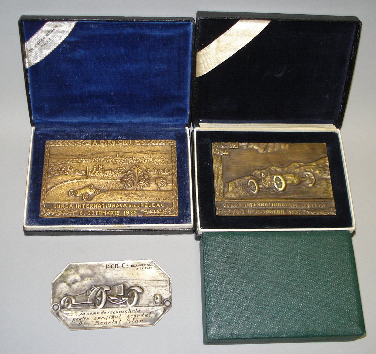 Bonhams Cars : Three motoring plaques, Romanian, 1930s,