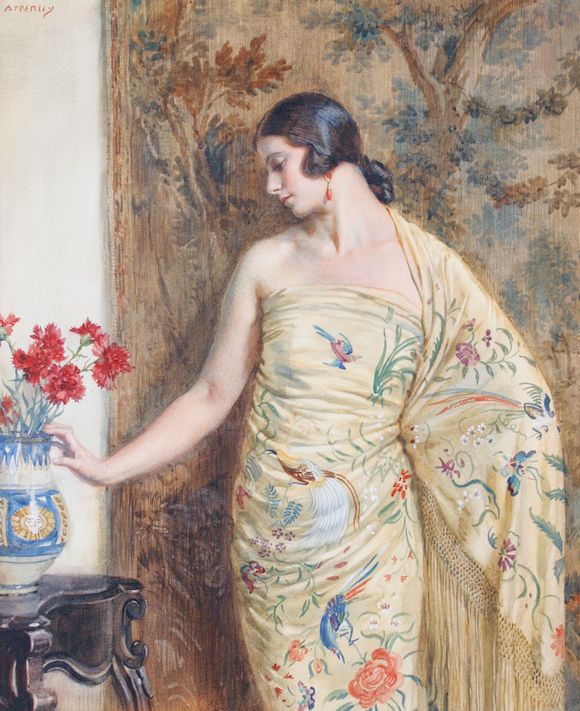 Bonhams : George Owen Wynne Apperley (British, 1884-1960) Lady in ...