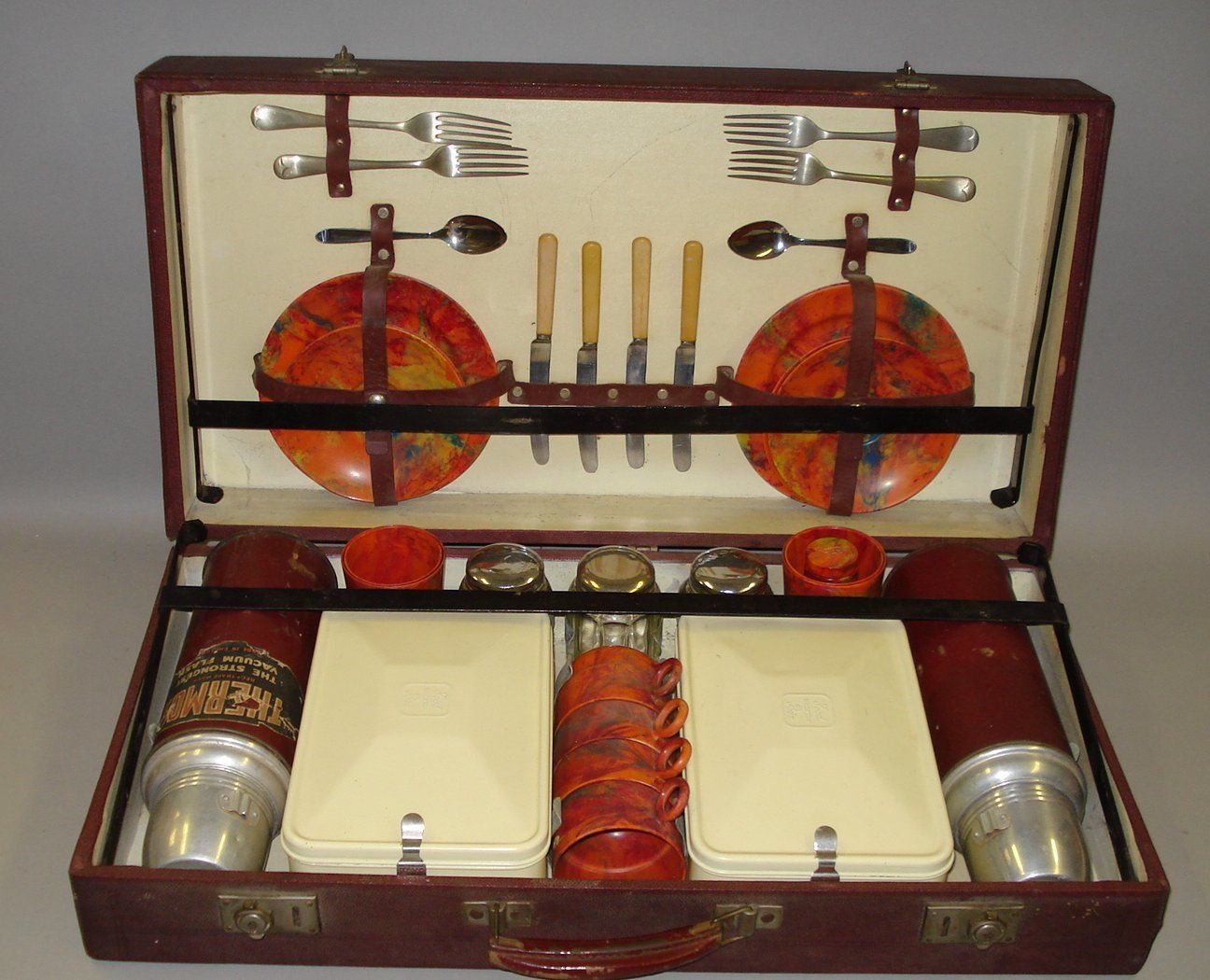 Bonhams Cars : A Brexton four person picnic set/table,