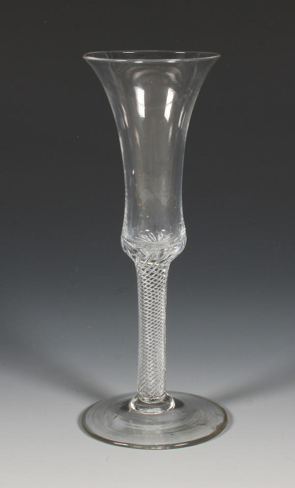 Bonhams An Airtwist Ale Glass Circa 1760