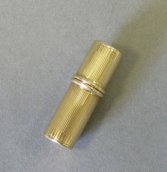 Bonhams : CARTIER: A 9 carat gold 'lipstick' lighter, by Jacques ...