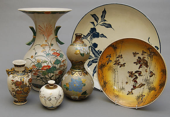 Bonhams A Group Of Japanese Ceramics
