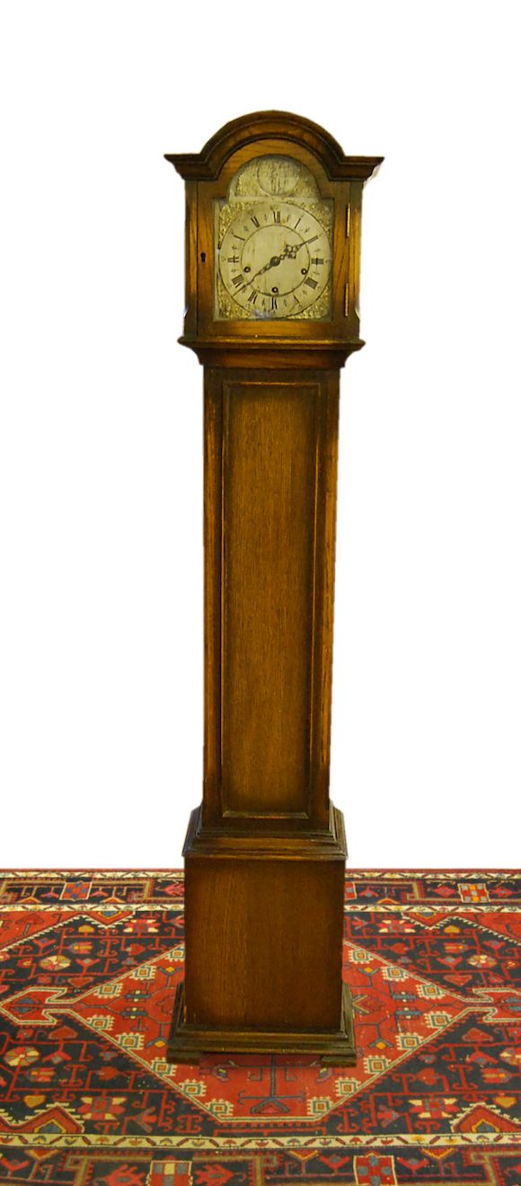 Bonhams : An oak-cased chiming 'Grandmother' longcase clock, early- to ...