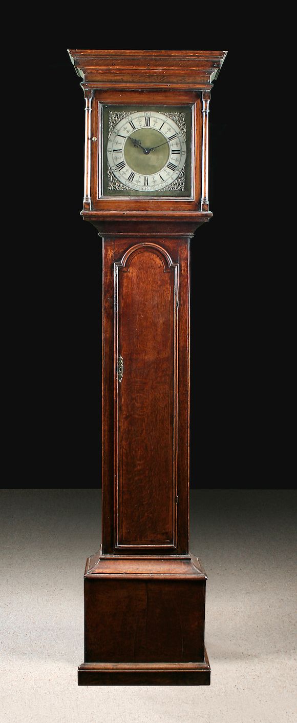 Bonhams : A mid 18th Century oak-cased 30-hour longcase clock Thomas ...